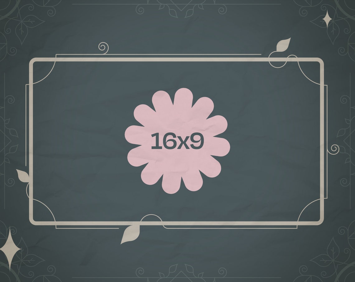 Paper Garden Animated Webcam Frames Package | 8 Frames, 2 Colors | 1x1 ...