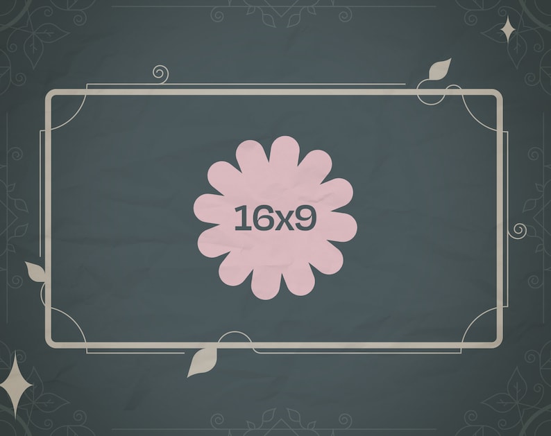 Paper Garden Animated Webcam Frames Package | 8 Frames, 2 Colors | 1x1 ...