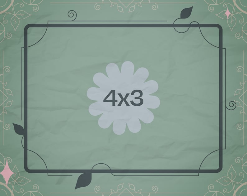 Paper Garden Animated Webcam Frames Package | 8 Frames, 2 Colors | 1x1 ...