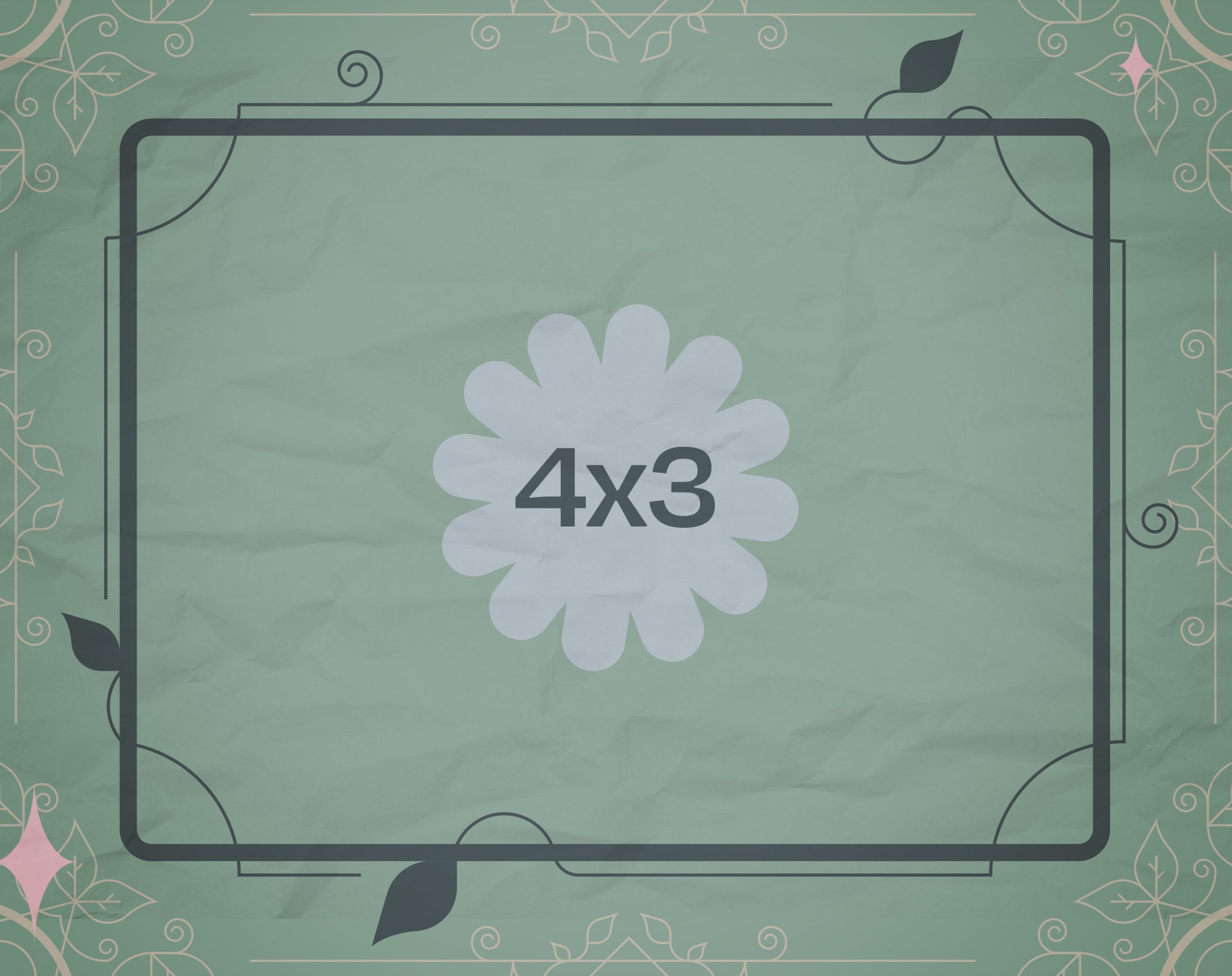 Paper Garden Animated Webcam Frames Package | 8 Frames, 2 Colors | 1x1 ...