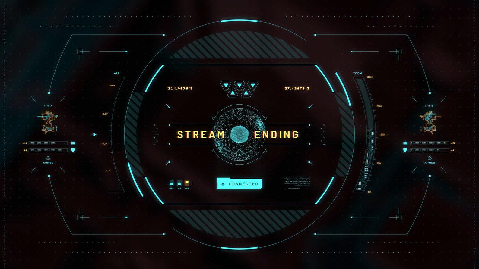 Cyberpunk Animated Twitch Stream Overlay Package BLUE | Scenes, Alerts ...