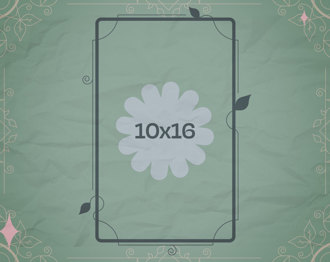 Paper Garden Animated Webcam Frames Package | 8 Frames, 2 Colors | 1x1 ...