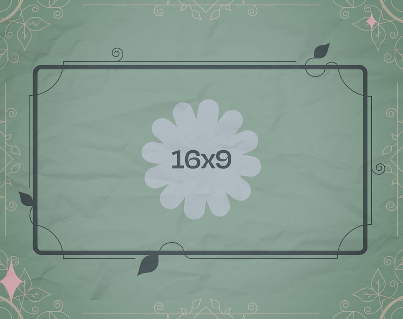 Paper Garden Animated Webcam Frames Package | 8 Frames, 2 Colors | 1x1 ...