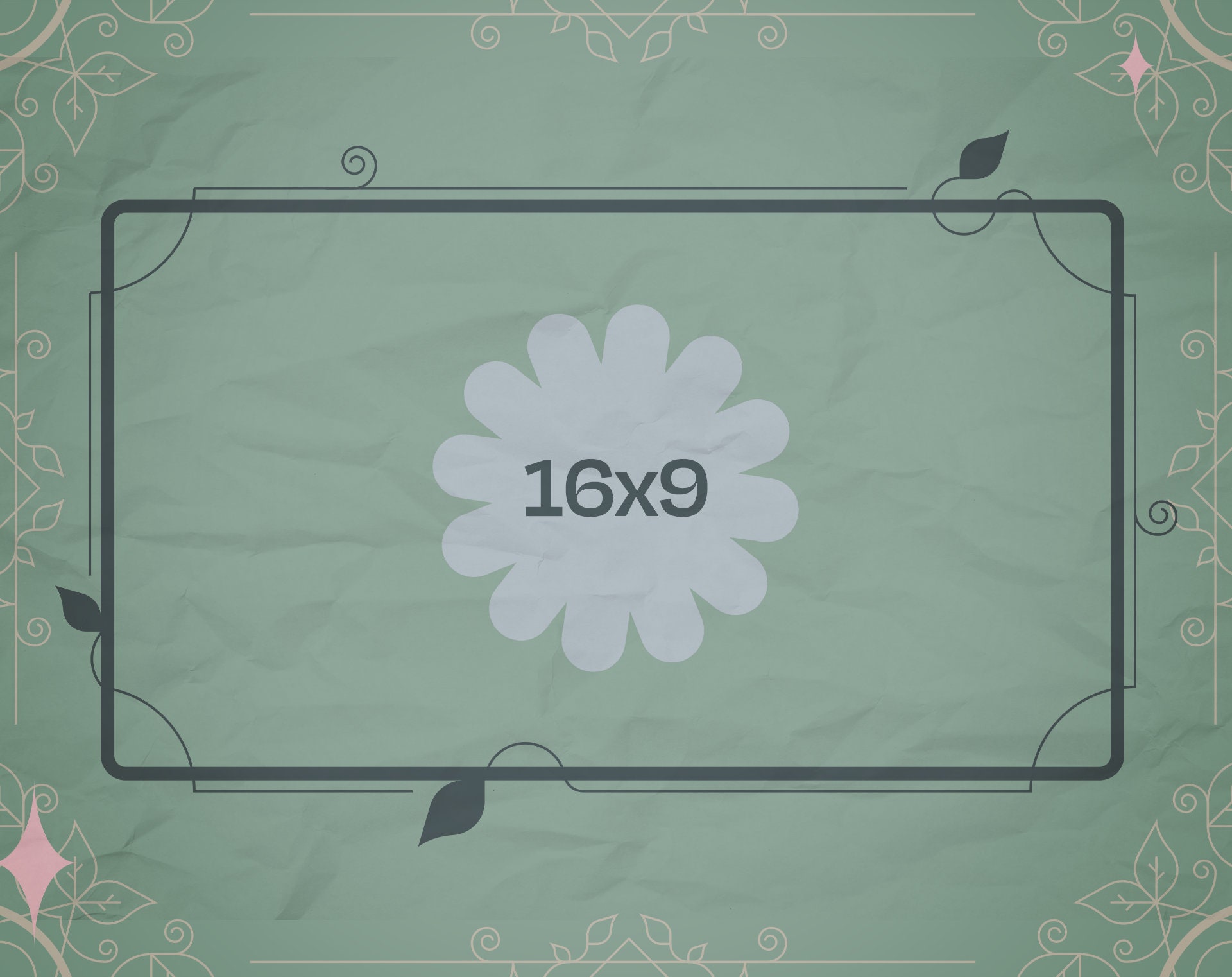 Paper Garden Animated Webcam Frames Package | 8 Frames, 2 Colors | 1x1 ...