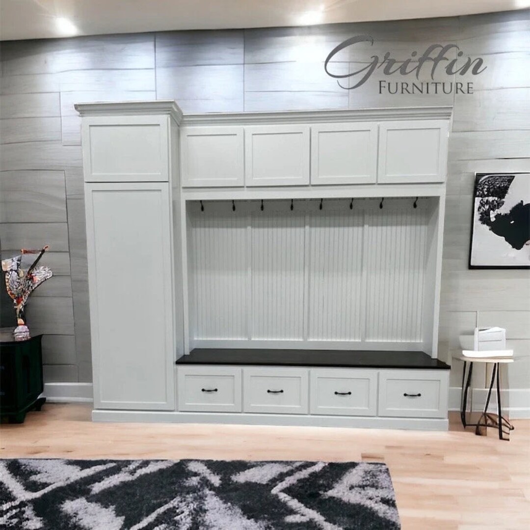 JACKSONVILLE Unique Utility Bespoke 4-section Entry Bench Cabinet - Etsy