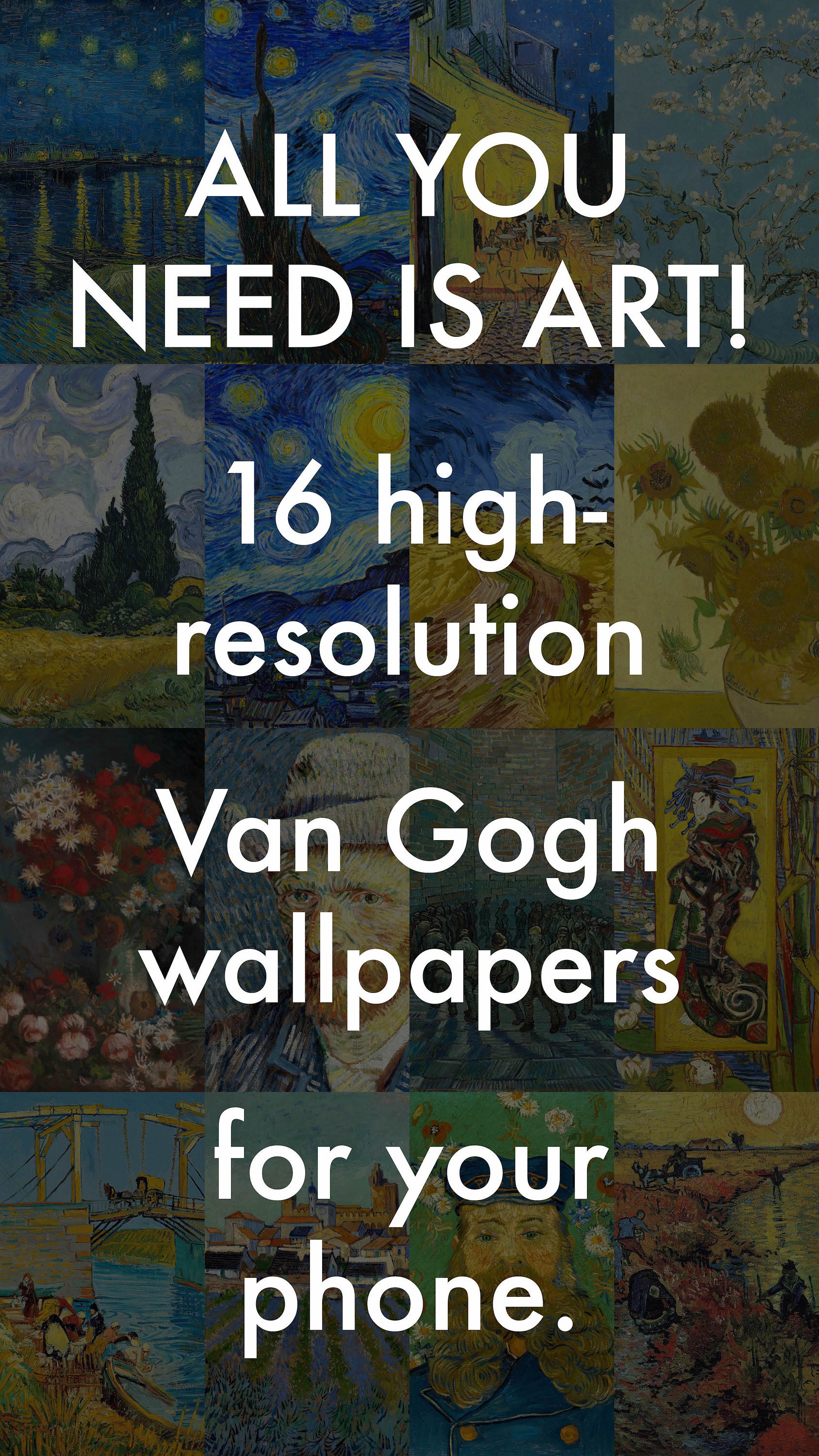 16 X Van Gogh Wallpapers for iPhone and Android | Instant Digital ...