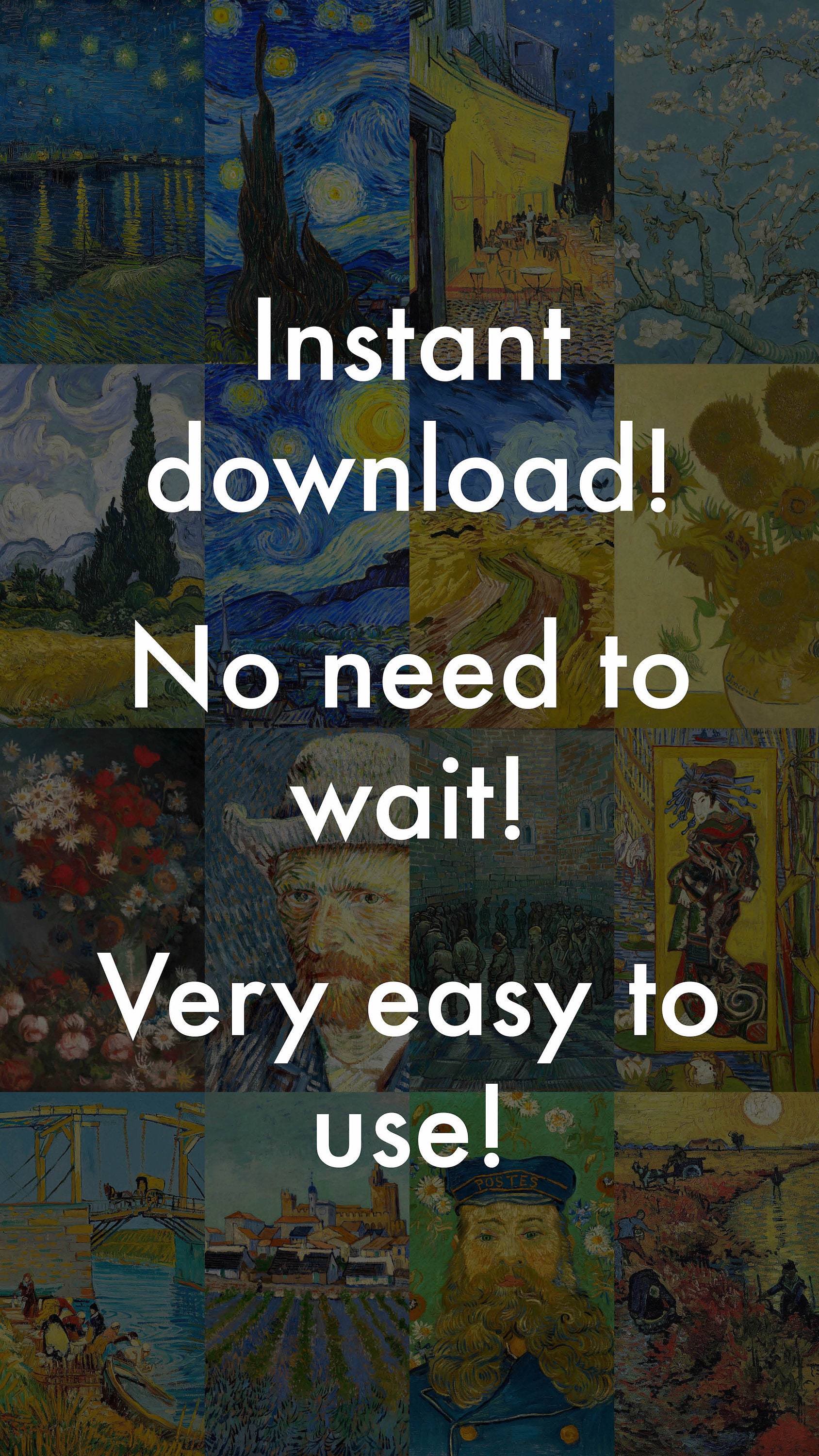 16 X Van Gogh Wallpapers for iPhone and Android | Instant Digital ...