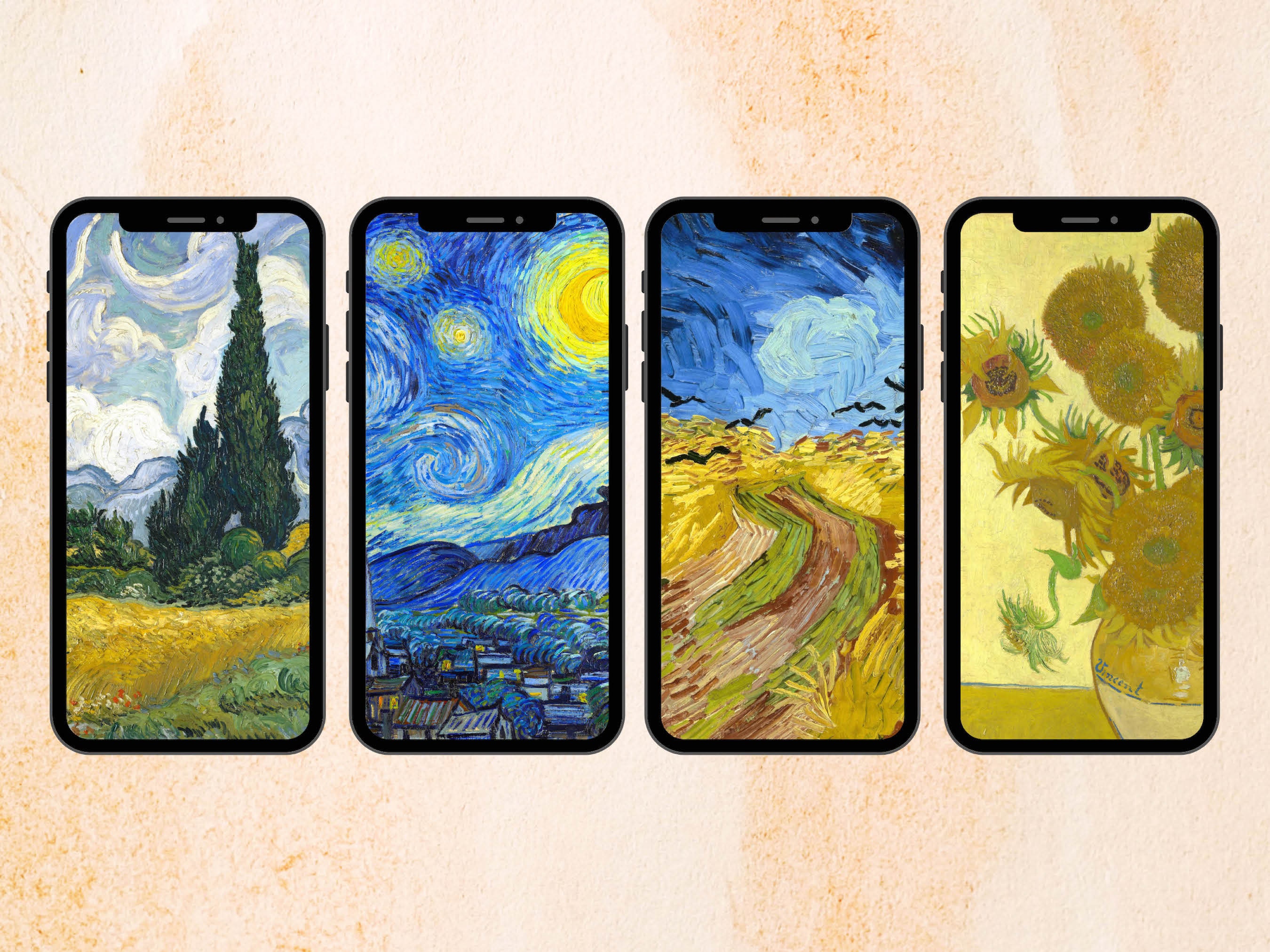 16 X Van Gogh Wallpapers for iPhone and Android | Instant Digital ...