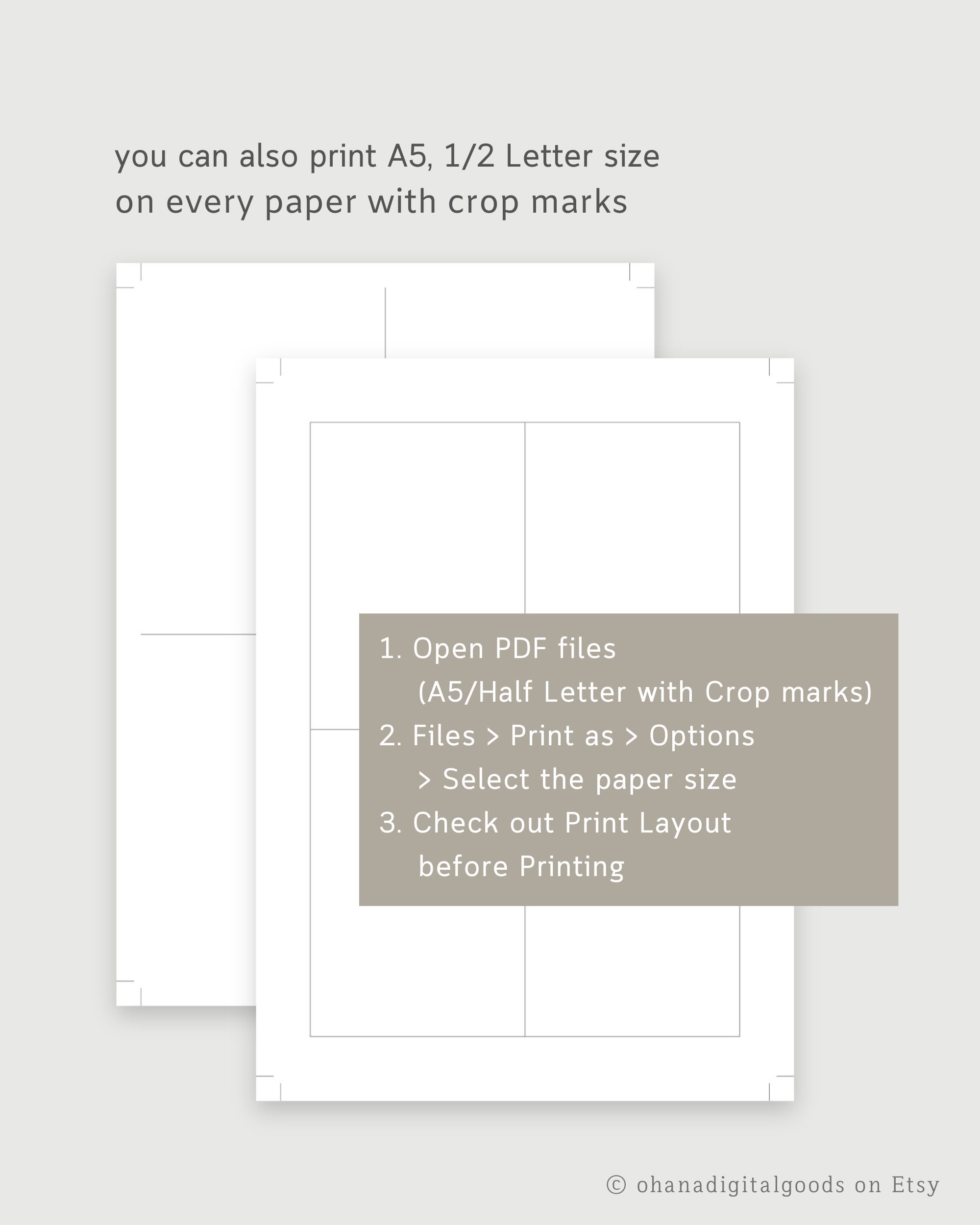 Split Page Note Paper | 10 Types | Idea Brainstorming Note | Printable ...