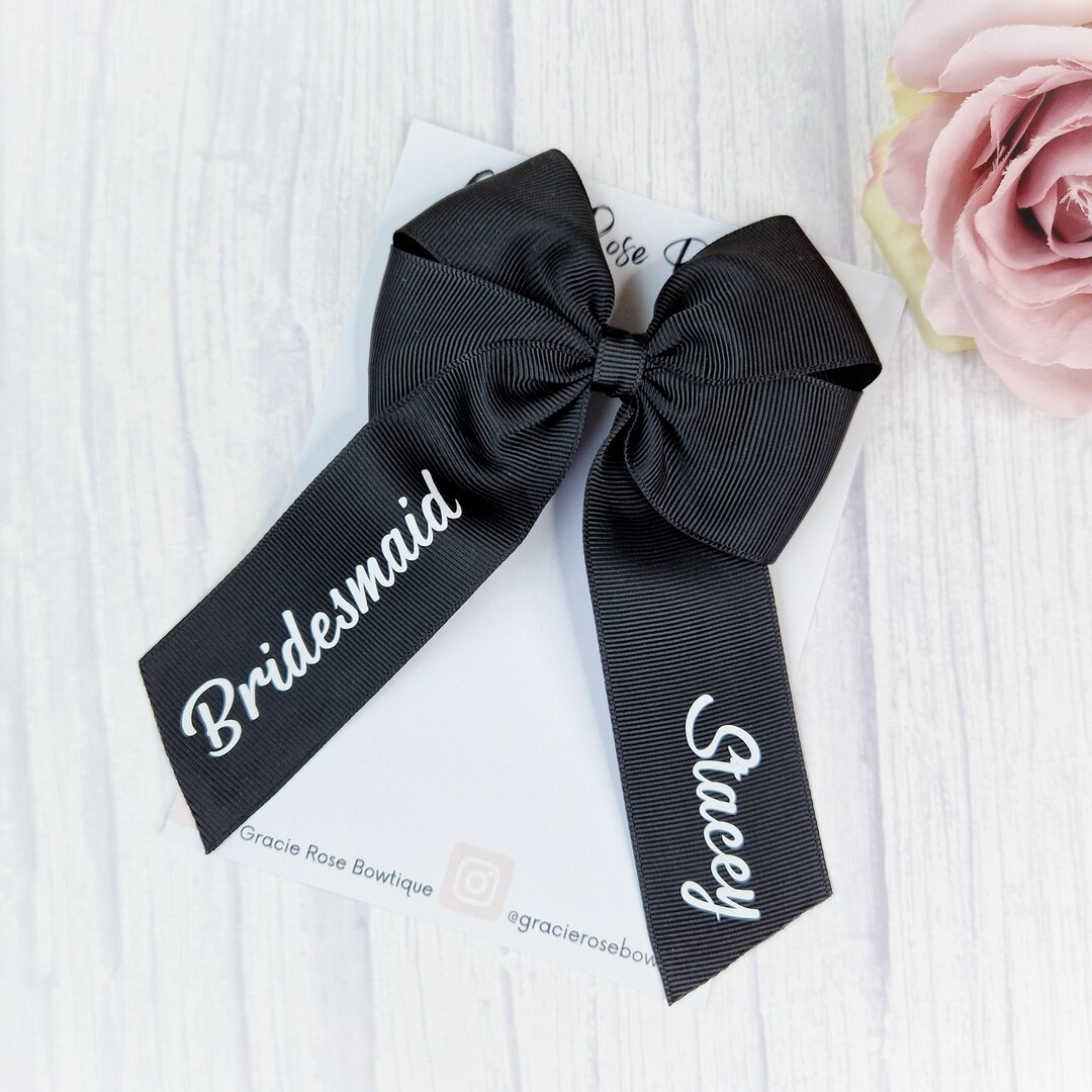 Hen Party Hair Bow, Bridesmaid Hair Bow, Gift for Bridesmaid ...