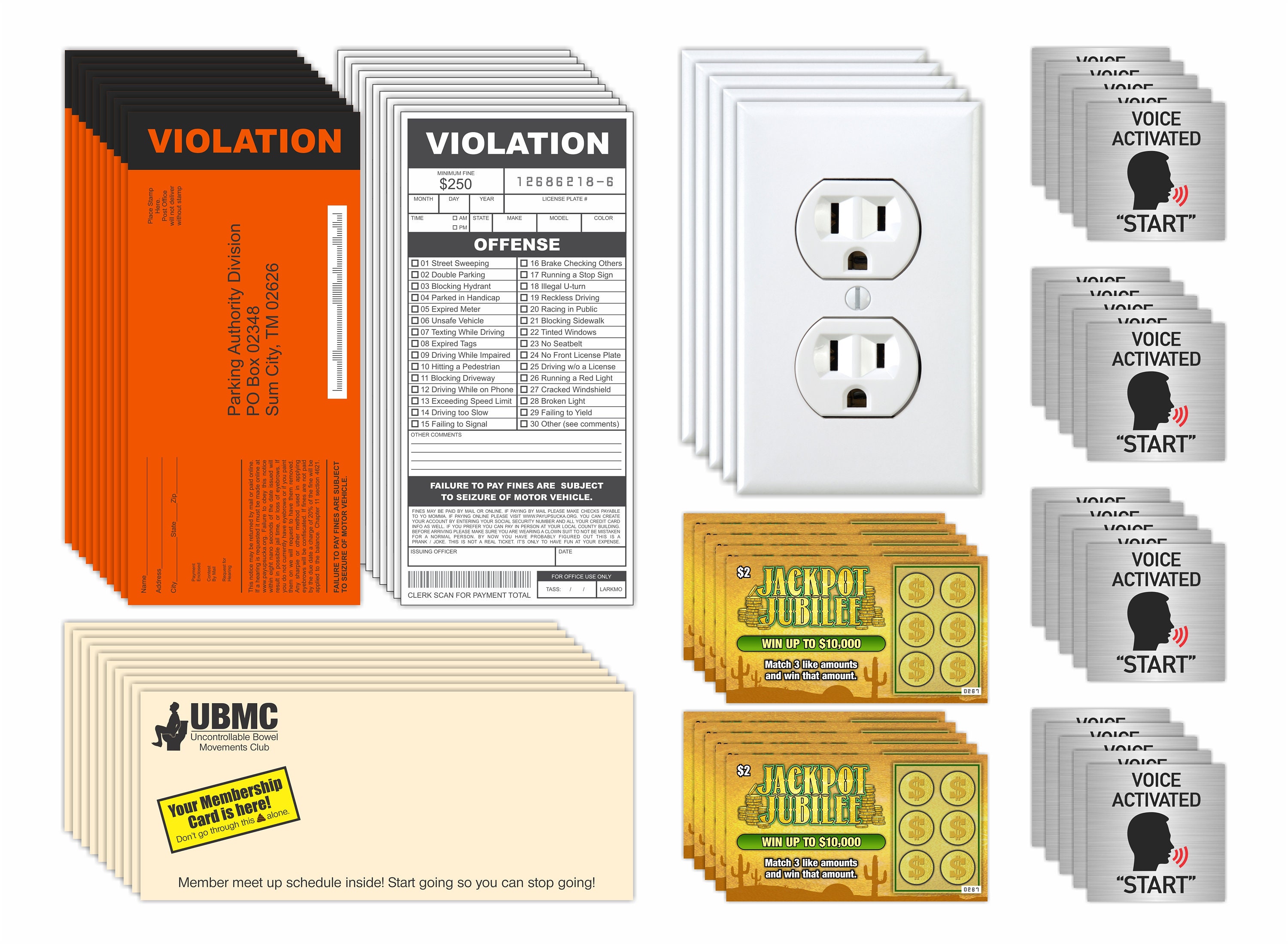 Fake Handicap Parking Ticket Printable