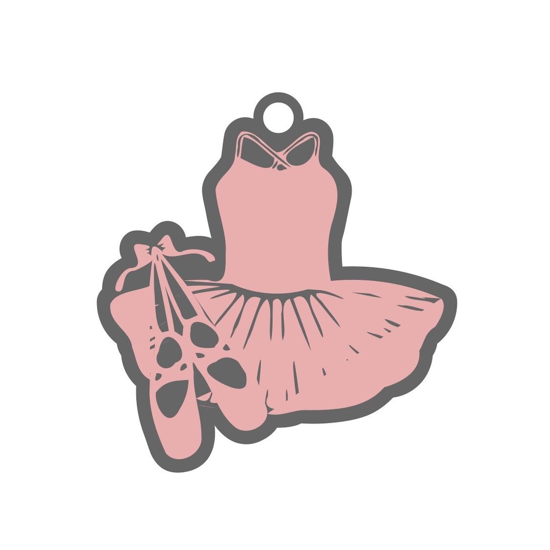 Ballet Ornament SVG Glowforge File - Etsy
