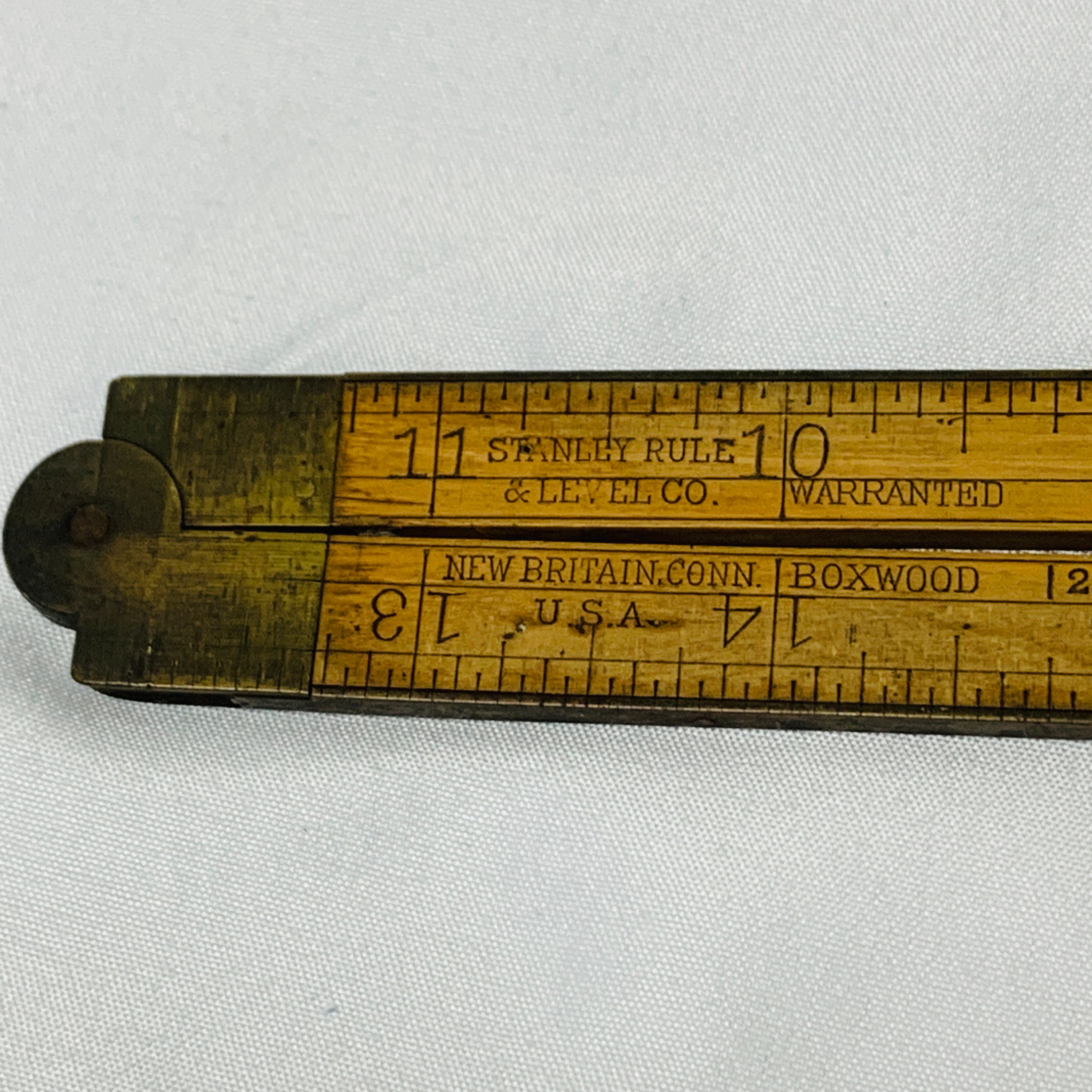 Stanley Rule & Level Company Boxwood Folding Ruler With Brass Ends - Etsy