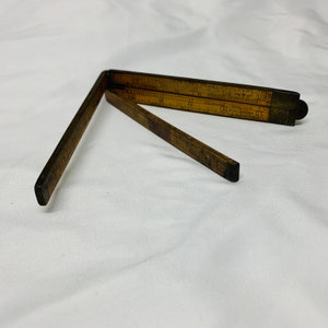 Stanley Rule & Level Company - Boxwood Folding Ruler With Brass Ends - Etsy