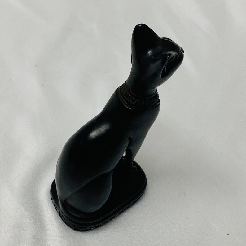 Egyptian Black Bastet Bast Cat Figurine Sculpture - Etsy