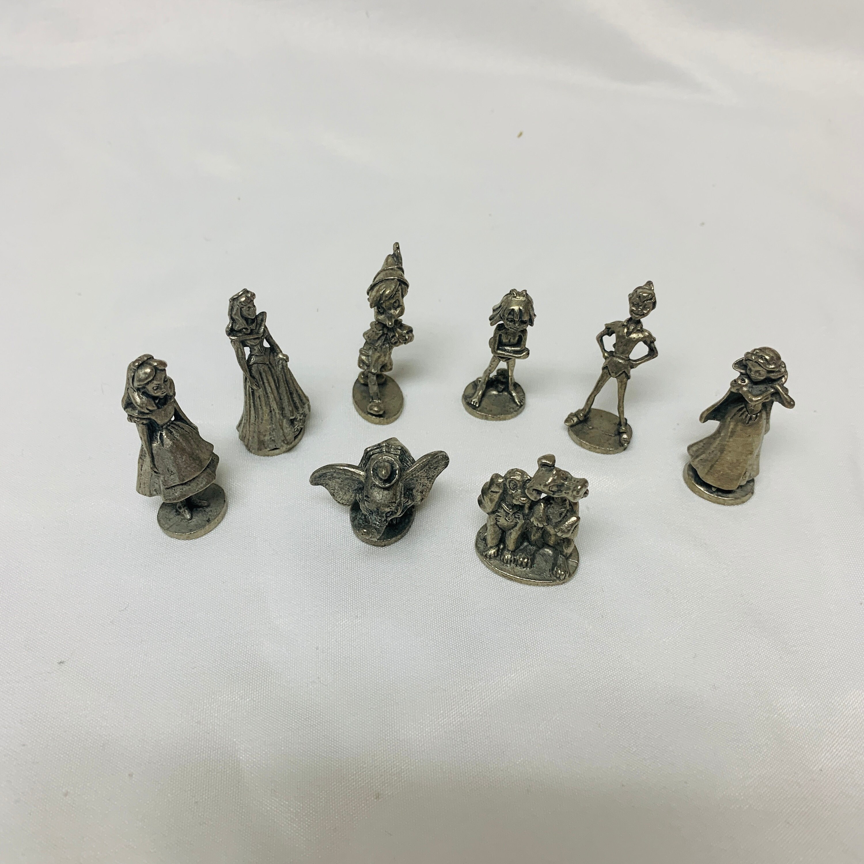 Disney Monopoly Board Game Pewter Tokens all 8 Pieces - Etsy