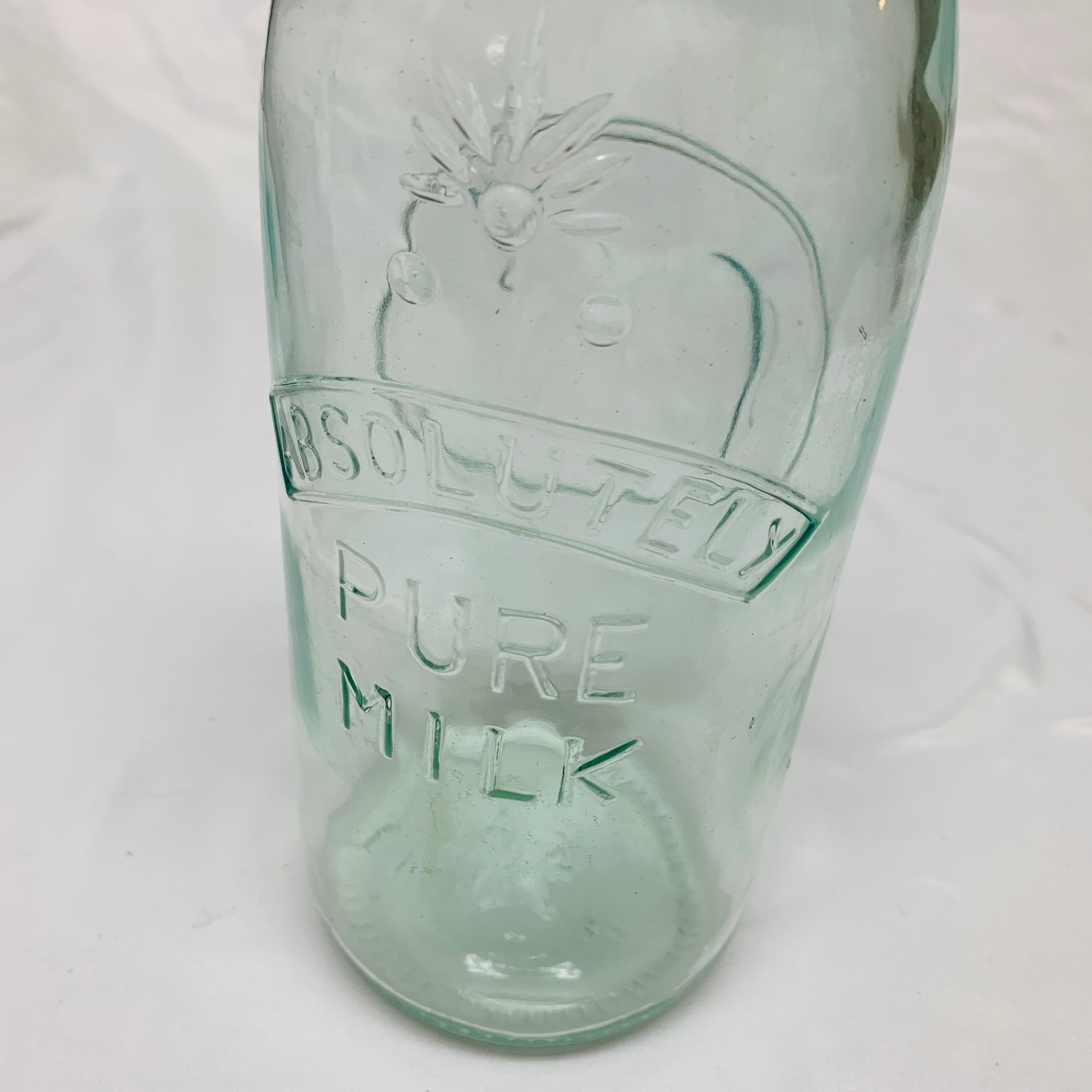 Absolutely Pure Milk Bottle Clear Empty Bottle - Etsy