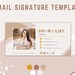 Flowers & Life Email Signature Template Canva Email Signature Template ...