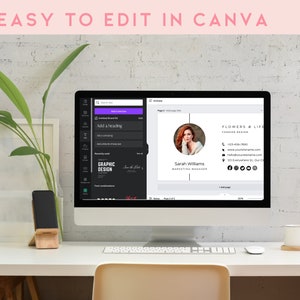 Flowers & Life Email Signature Template Canva Email Signature Template ...