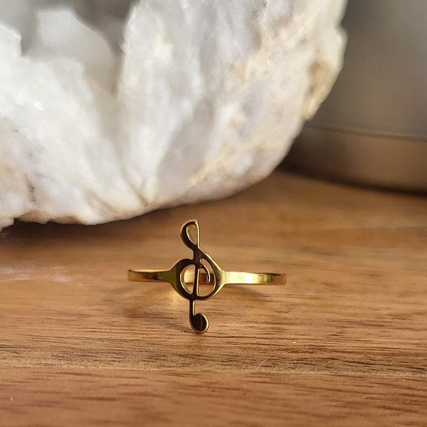 Music Note Ring - Etsy