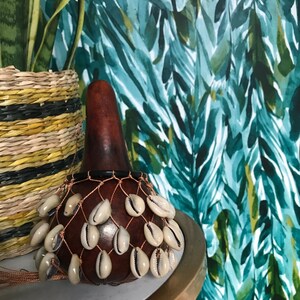 African Cowrie Shell Shaker, African Home Decor, Kenya Art - Etsy