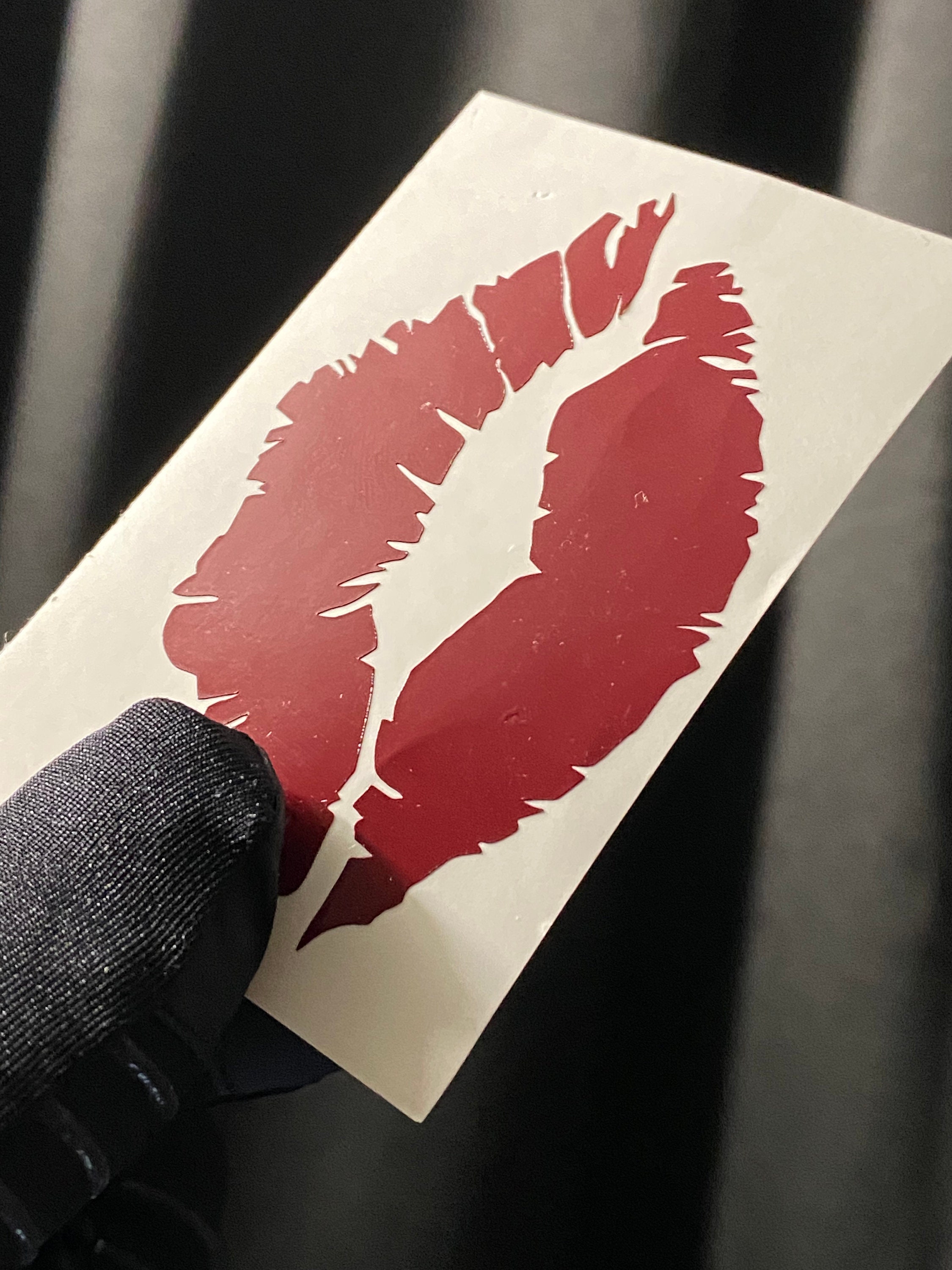 Lips Decal Sticker Kissing Lips Vinyl Decal Sticker Many - Etsy