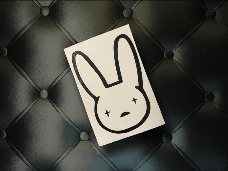 Bad Bunny Logo Decal Sticker Evil Bunny Bad Bunny - Etsy