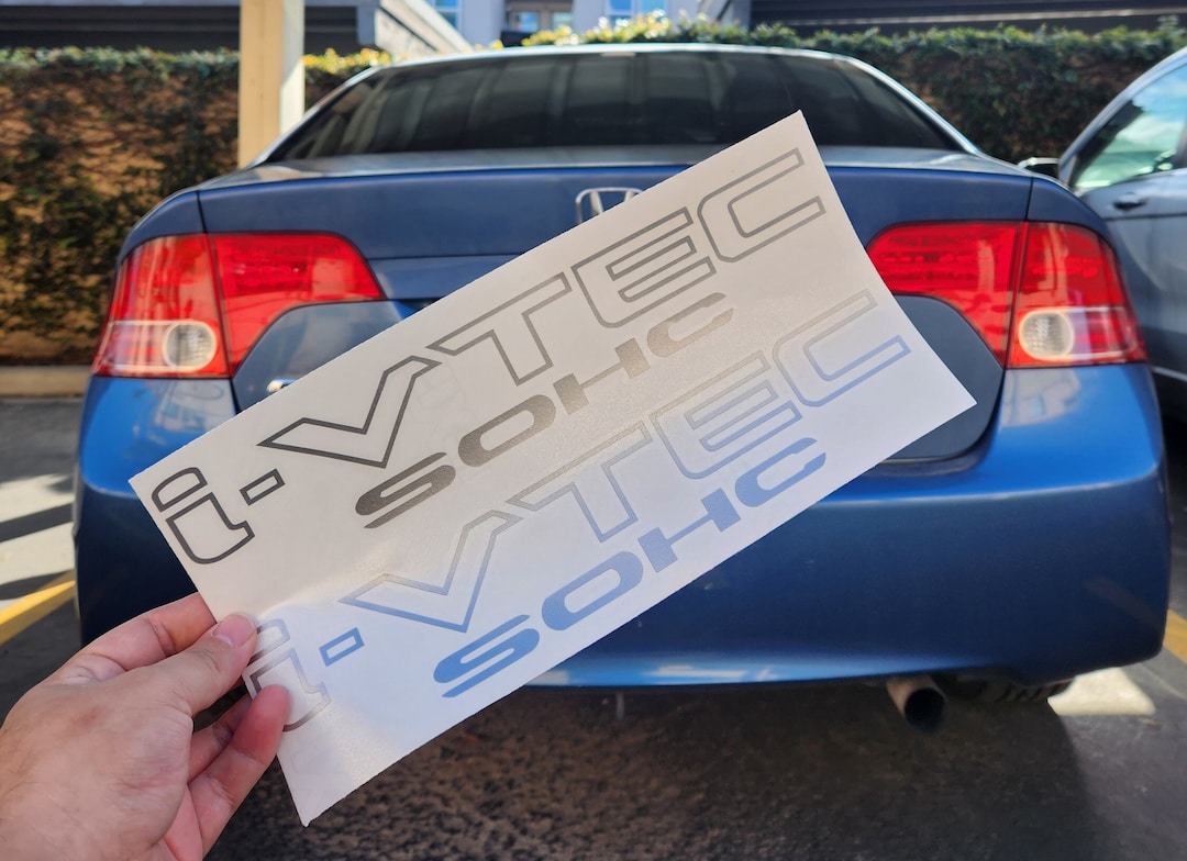 I-vtec Sohc Vinyl Decal Stickers Pair | Many Colors | Fast Shipping - Etsy