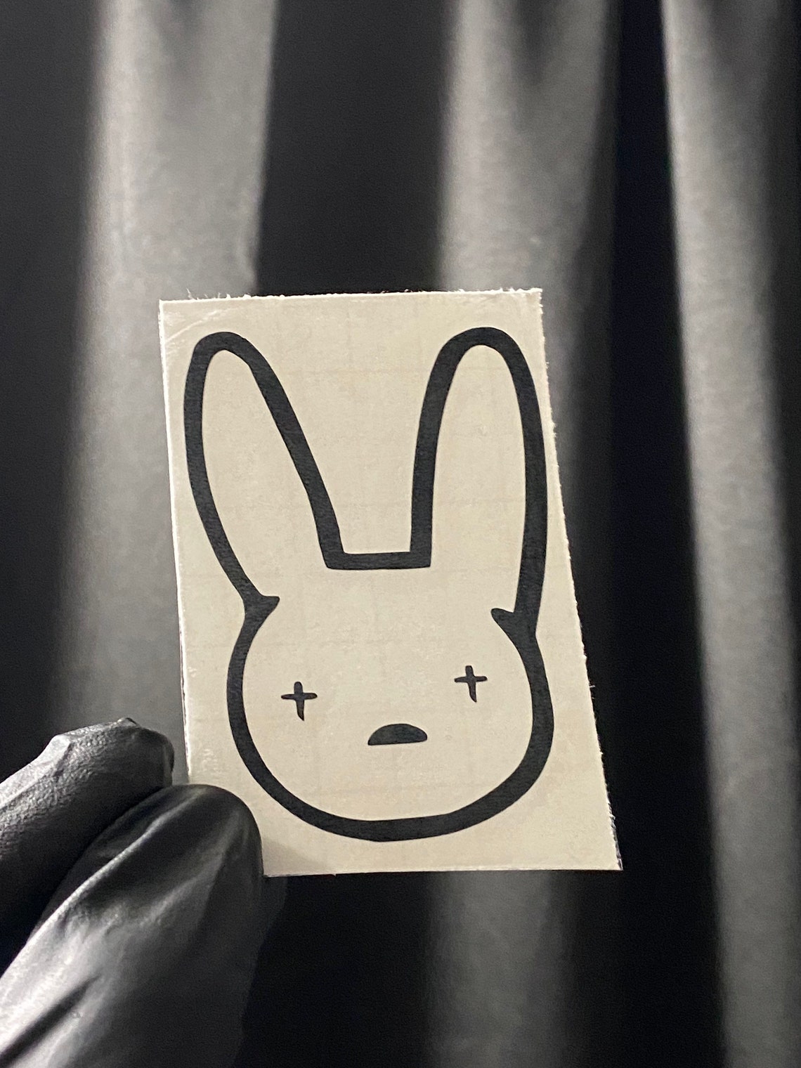 Bad Bunny Logo Decal Sticker Evil Bunny Bad Bunny - Etsy