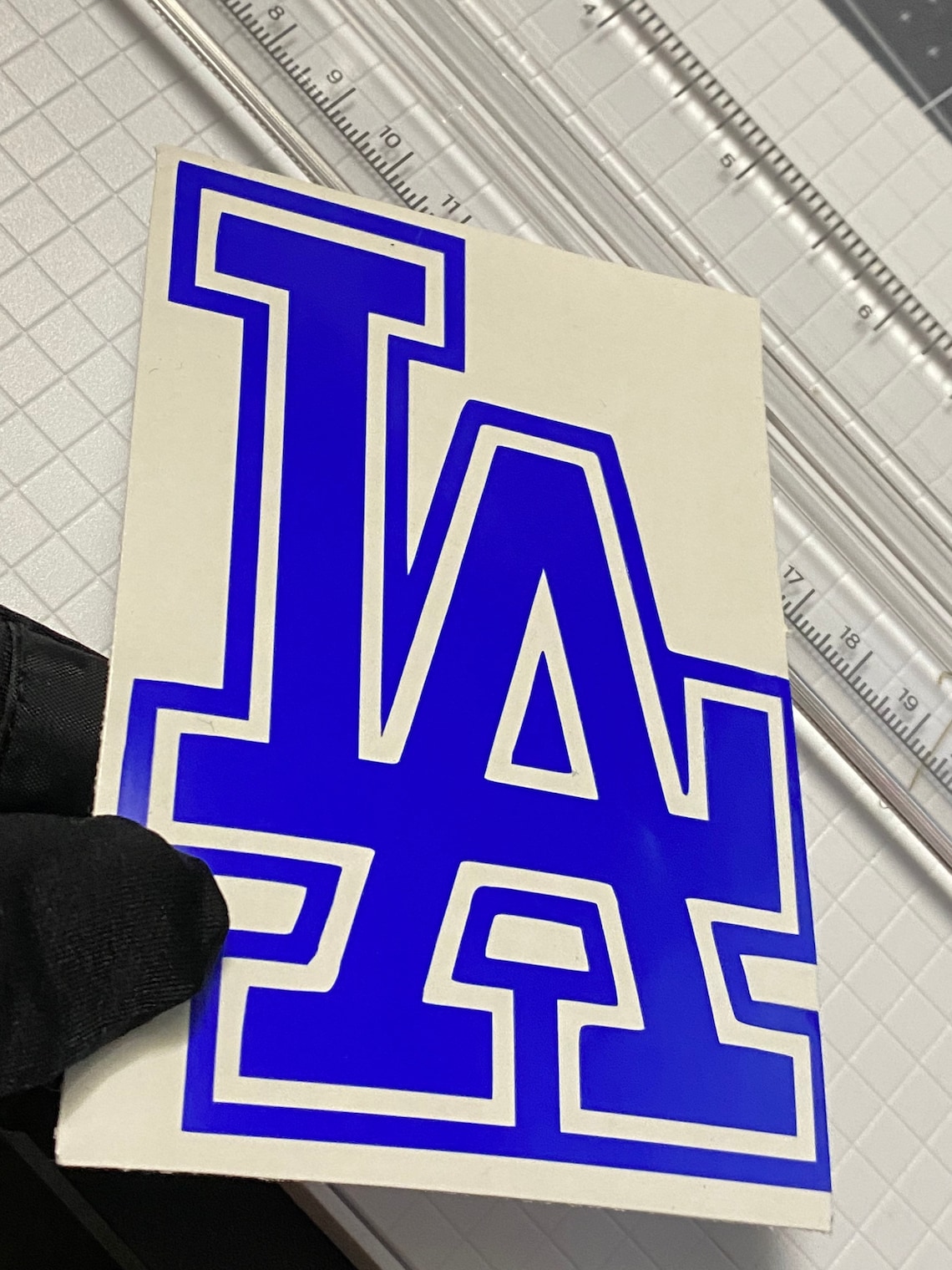 Los Angeles Baseball Team Logo Vinyl Decal Sticker LA Many - Etsy