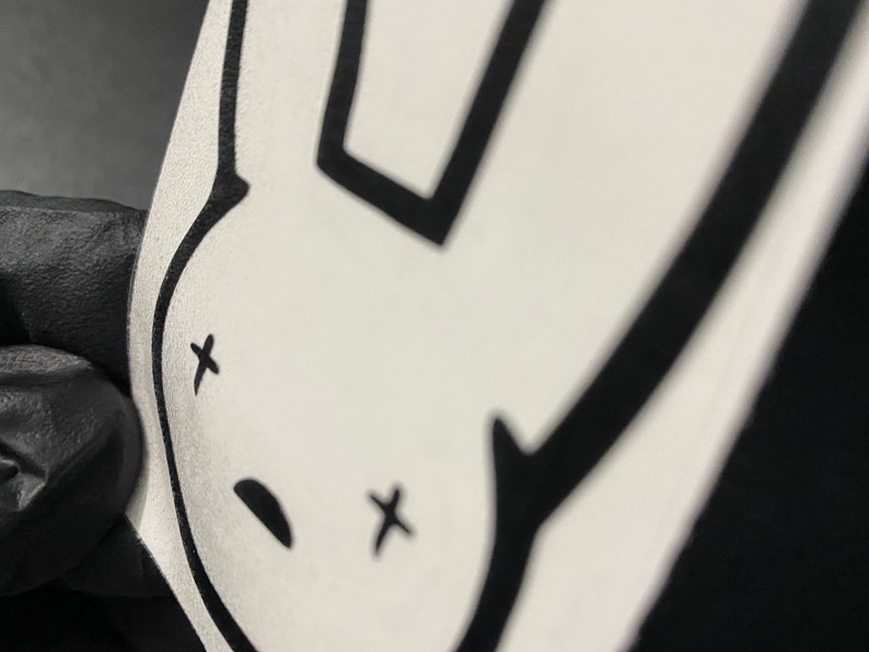 Bad Bunny Logo Decal Sticker Evil Bunny Bad Bunny - Etsy