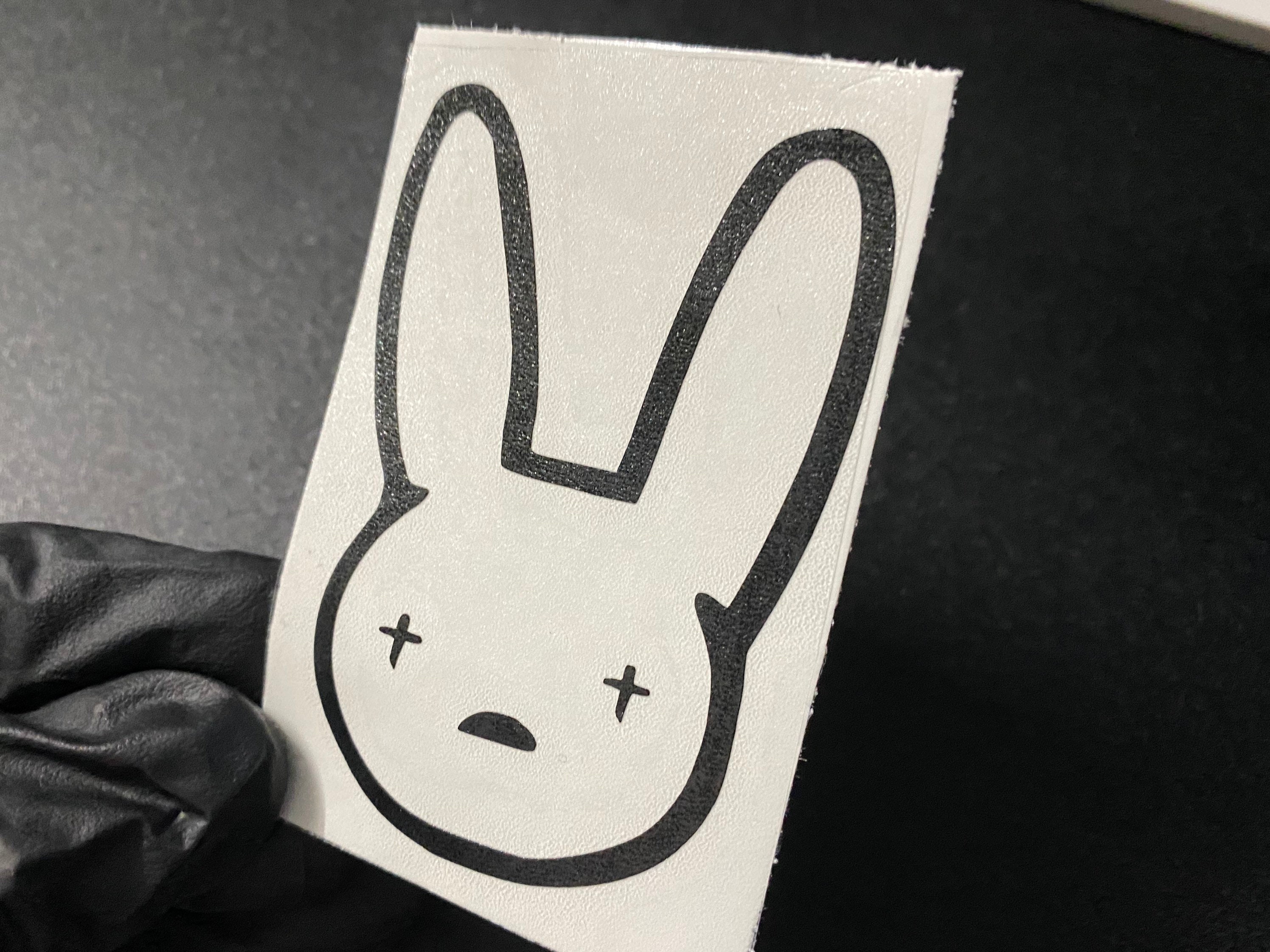 Bad Bunny Logo Decal Sticker Evil Bunny Bad Bunny - Etsy