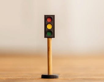 Vintage 4" Tall Plastic Traffic Light 4 Way Stop 1990s Replacement Part ...