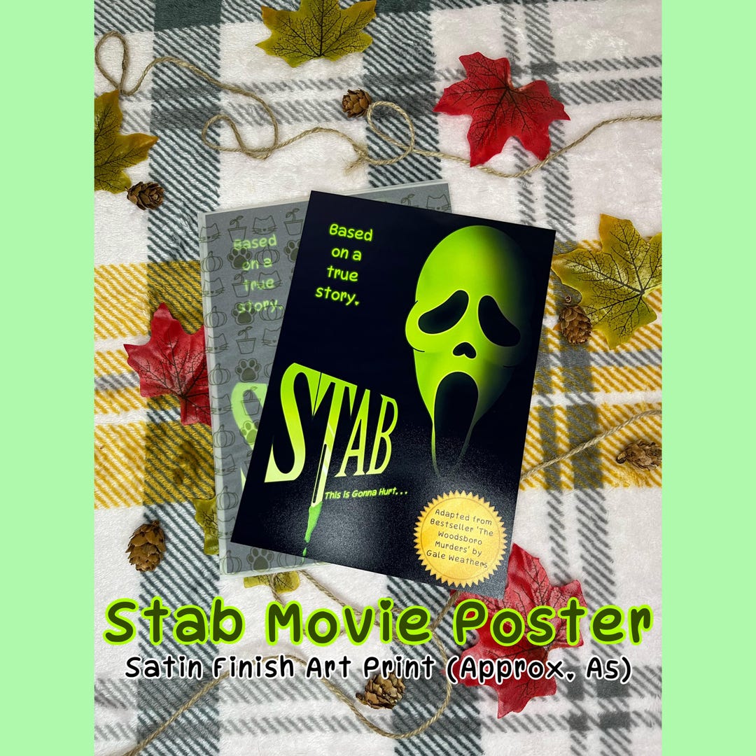 Scream Inspired Stab Movie Poster A5 Art Print - Etsy