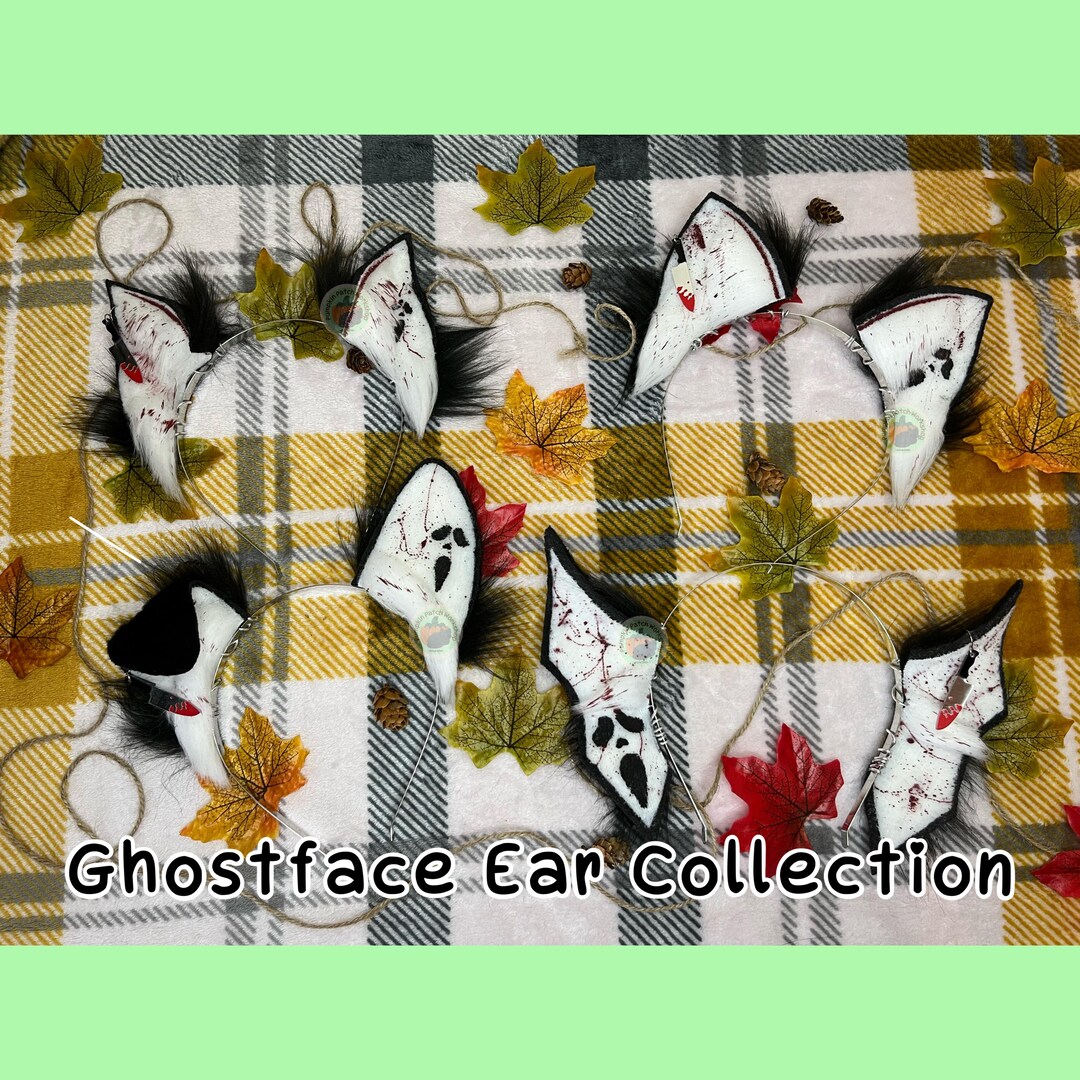 Pre-made & Ready to Ship | Scream Ghostface Themed Faux Fur Cat, Bat ...