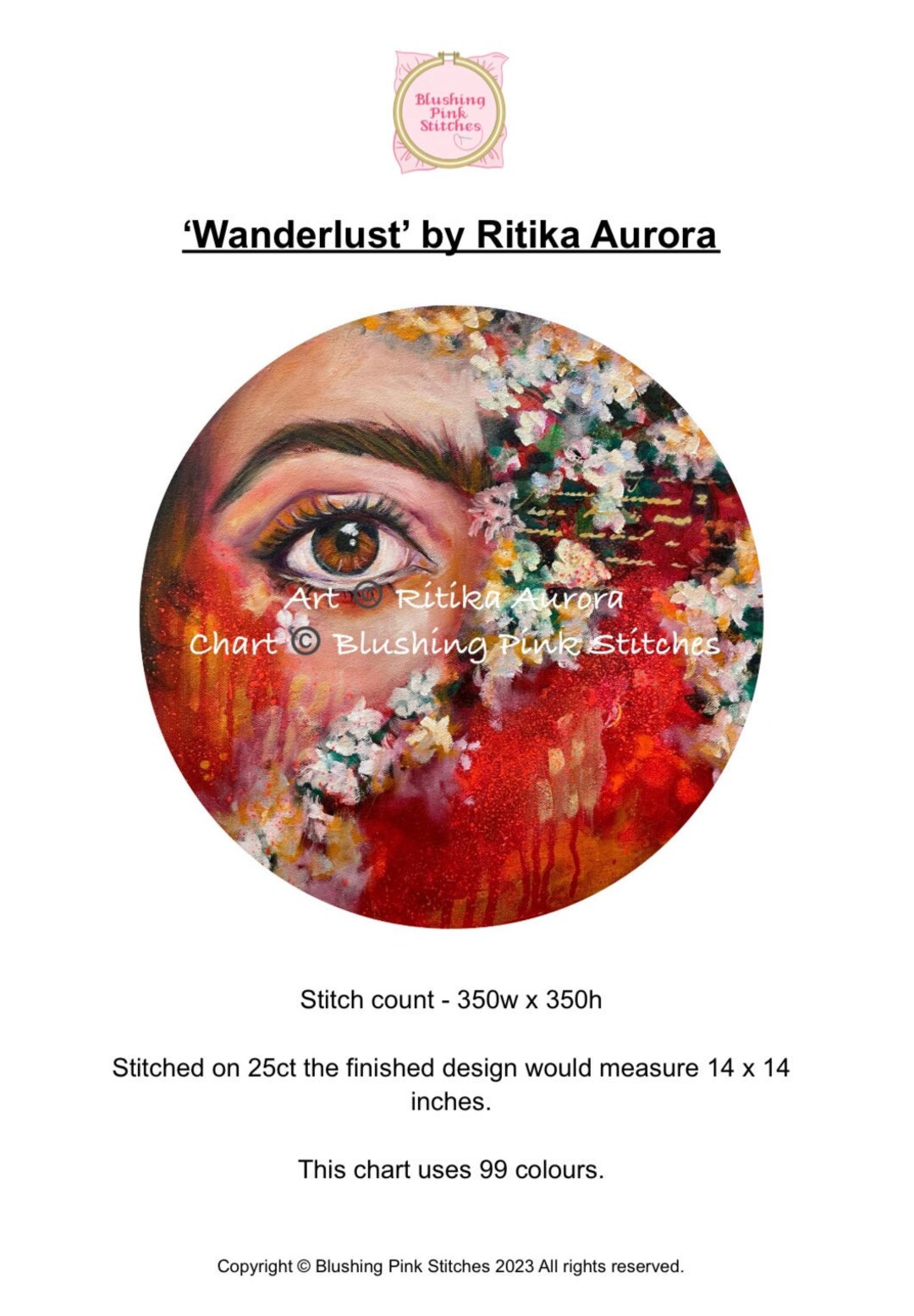 Wanderlust Floral Cross Stitch Pattern Digital Pattern Pattern Keeper ...