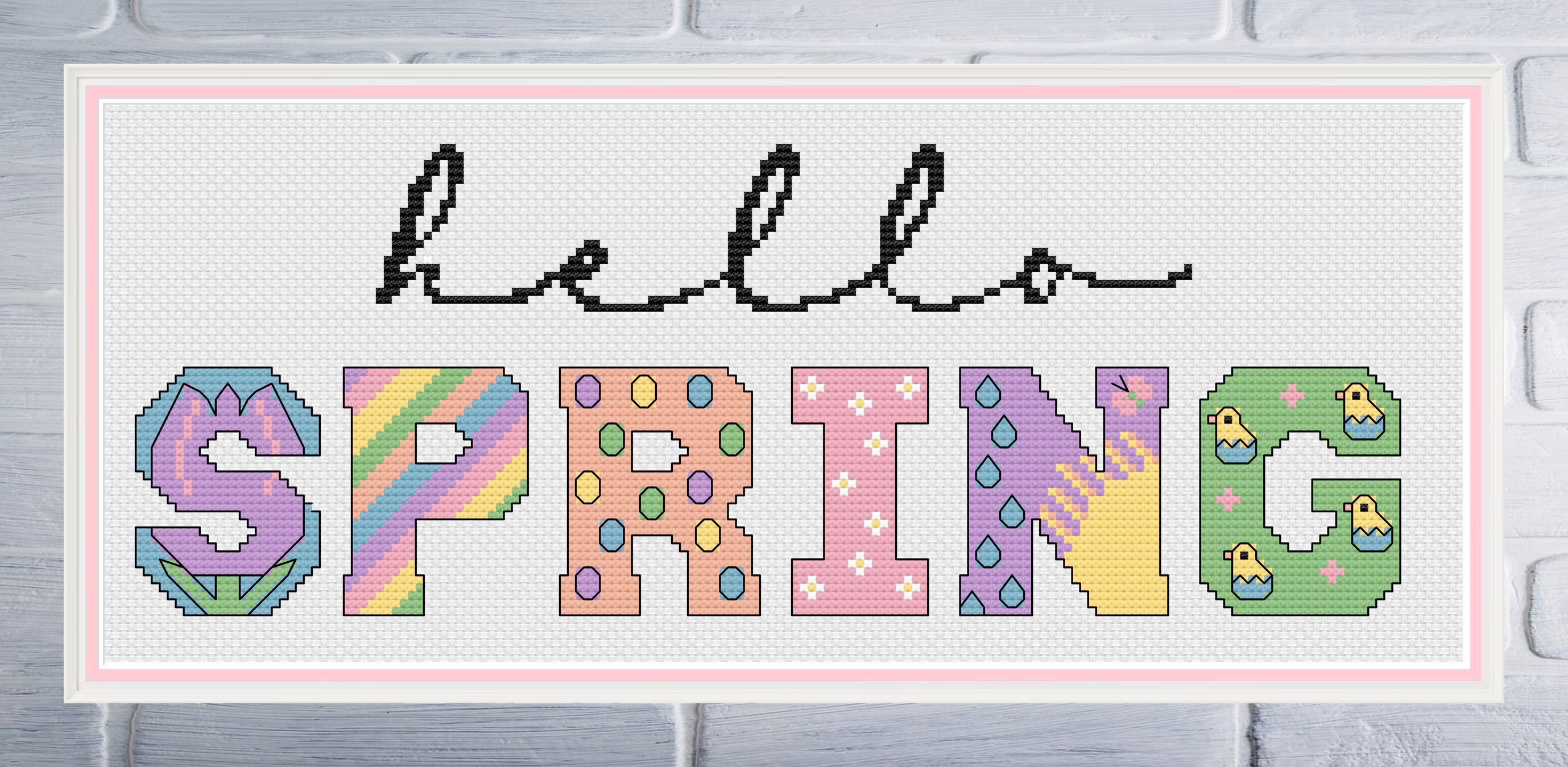 Hello Spring Cross Stitch Pattern Digital Pattern Pattern Keeper Compatible - Etsy