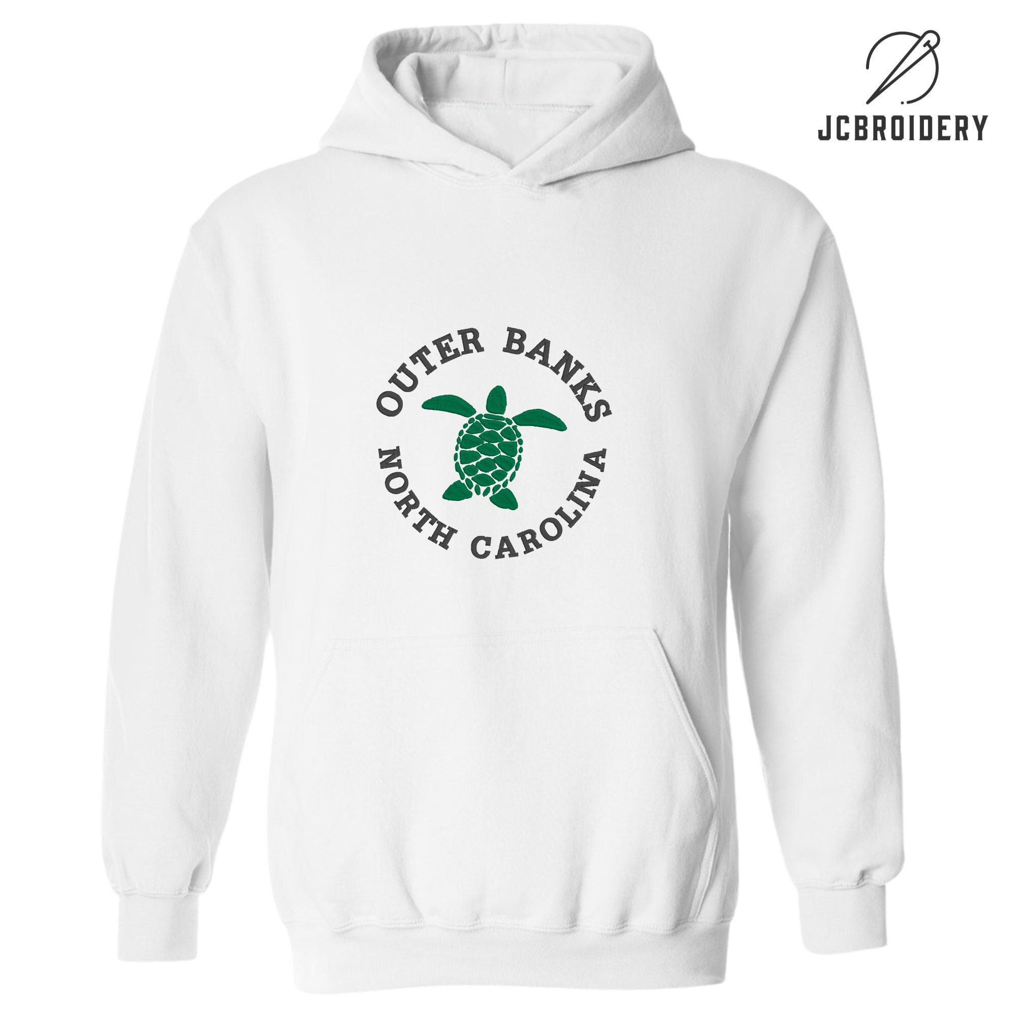 Obx/outer Banks Custom Embroidered Hooded Sweatshirt, Famous Cities - Etsy