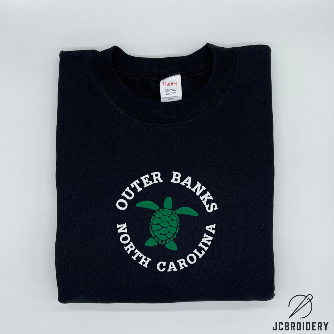 Obx/outer Banks Custom Embroidered Crewneck Sweatshirt, Famous Cities ...