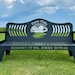 Personalized Heavy Duty, Powder Coated Six-foot Metal Bench- Custom ...