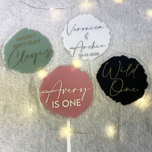Custom Acrylic Cake Topper - Etsy