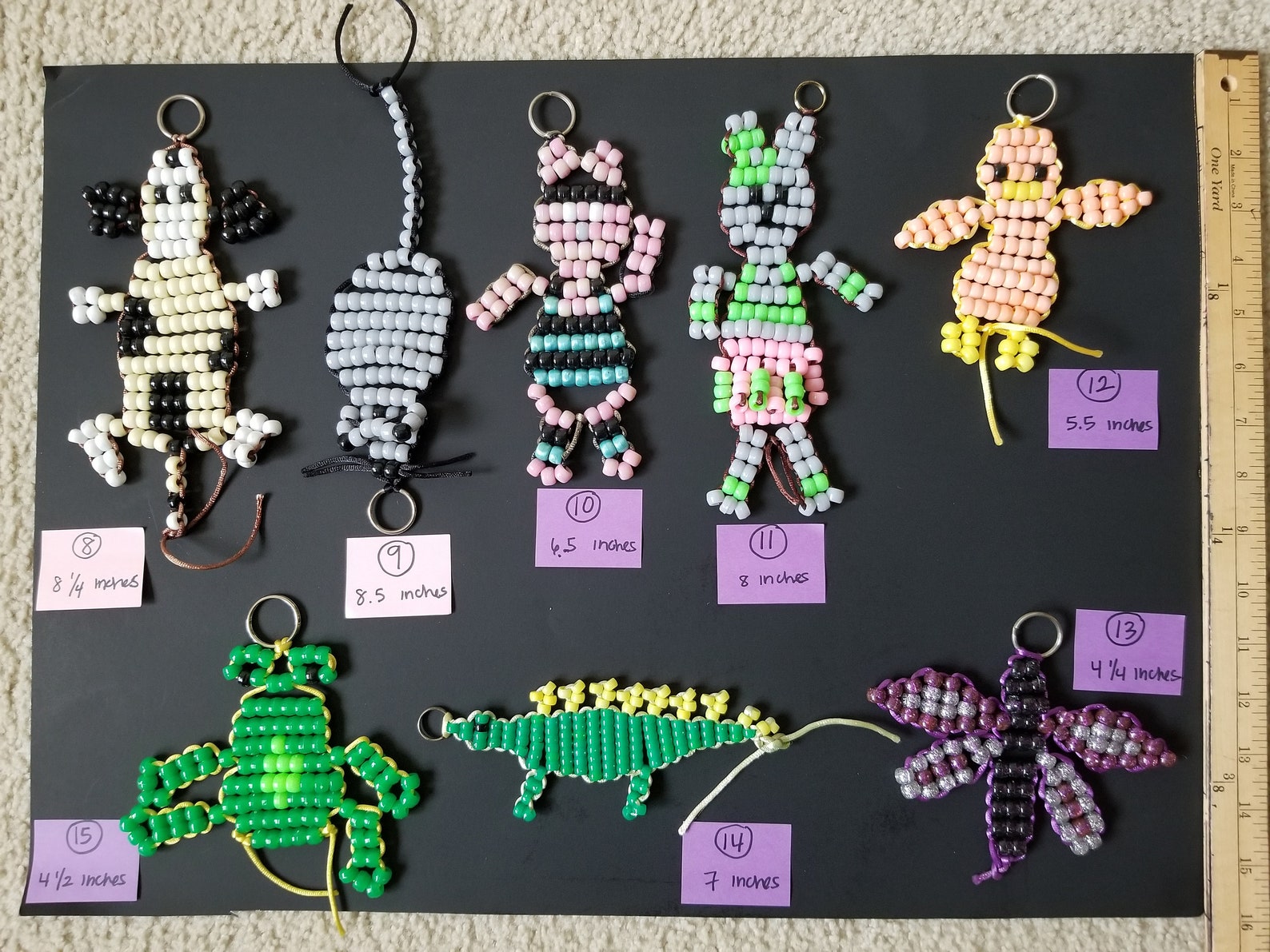 Cute and Creative Animal Pony Bead Keychains! - Etsy