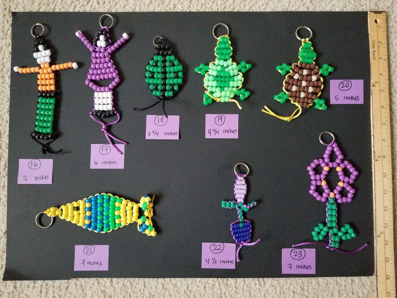 Cute and Creative Animal Pony Bead Keychains! - Etsy