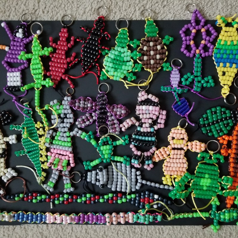 Pony Bead Keychain - Etsy