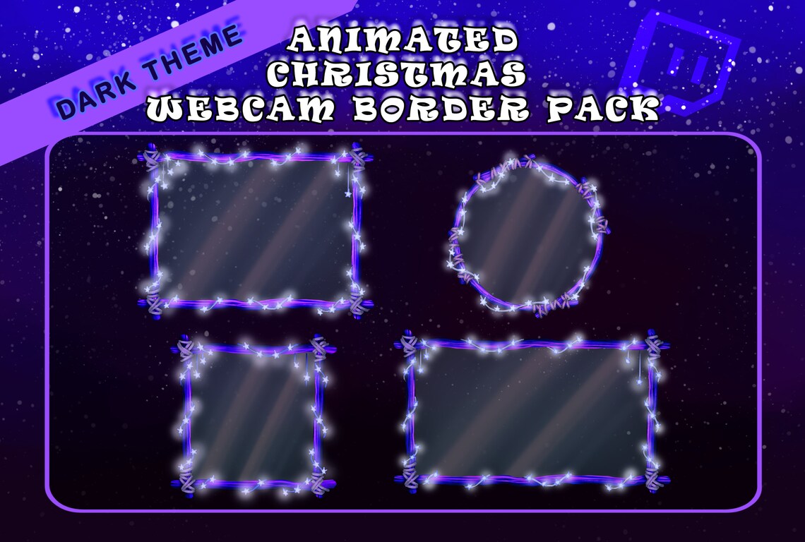 Animated Cute Webcam Border Pack / Christmas Stream Overlays - Etsy