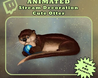 ANIMATED Otter Twitch Stream Alerts Stream Pet Stream Decoration - Etsy