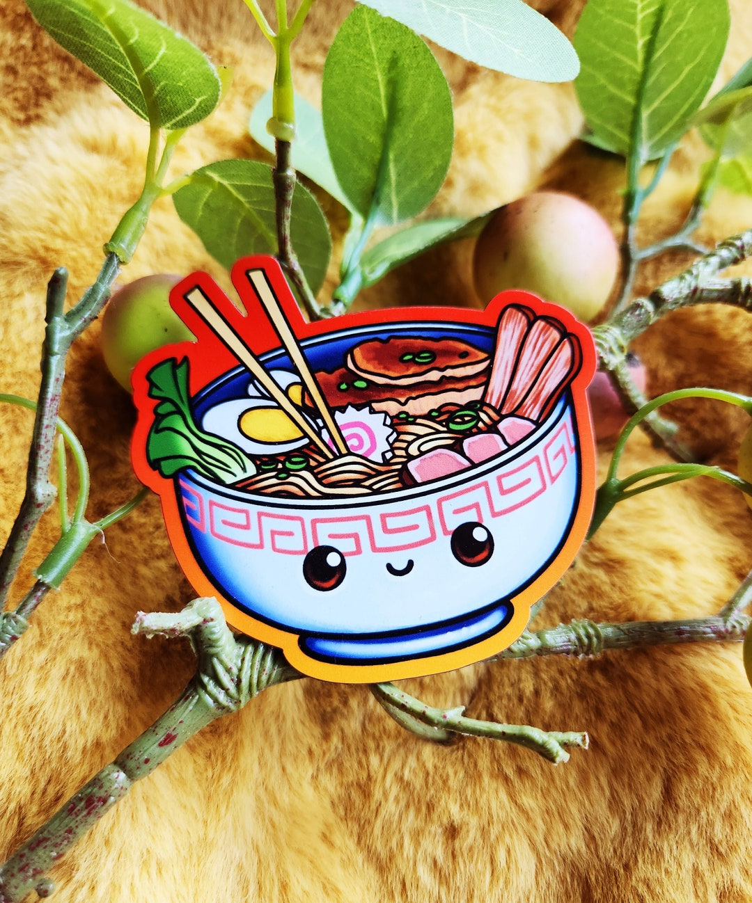 Cute Ramen Bowl Magnet / Kawaii Noodle Bowl / Japanese - Asian Food ...
