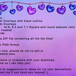 Cute Webcam Border Pack / Valentine's Day Stream Overlays Bundle ...