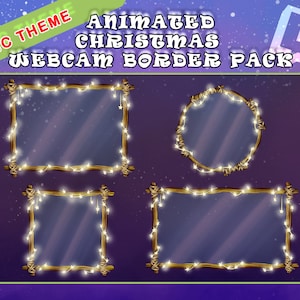 Animated Cute Webcam Border Pack / Christmas Stream Overlays - Etsy