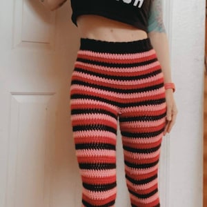 Sally Stripes Crochet Pants Pattern - Etsy